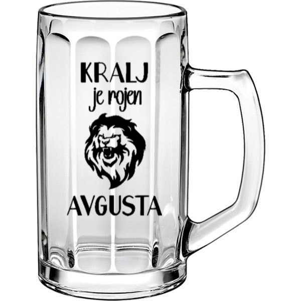 Vrček za pivo: kralj je rojen - Mugs and hugs