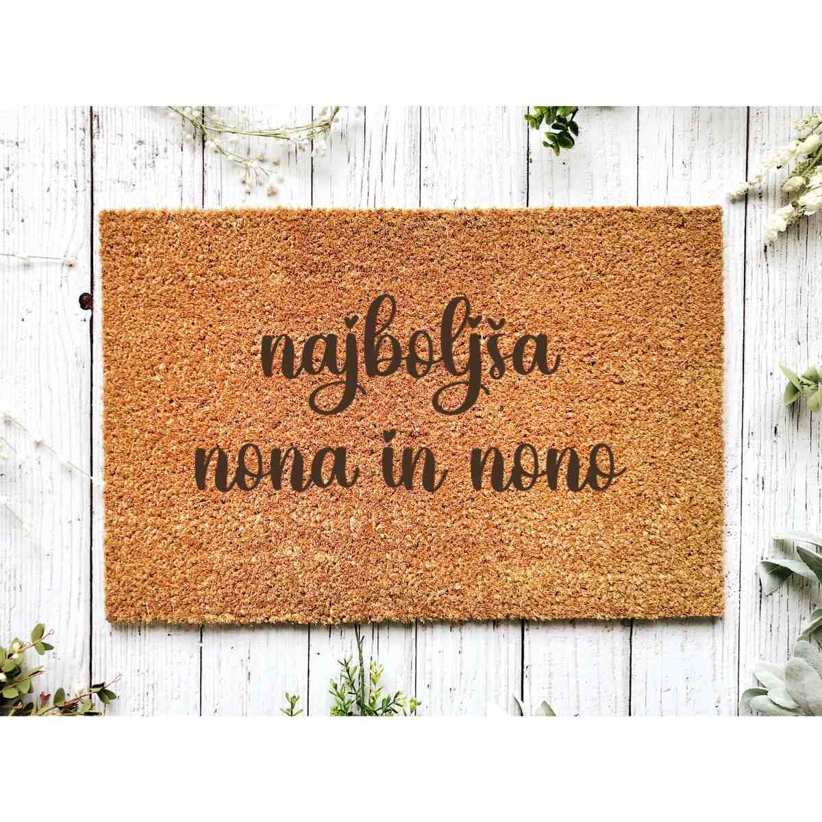Personaliziran predpražnik kokosova vlakna: najboljša nona in nono ...